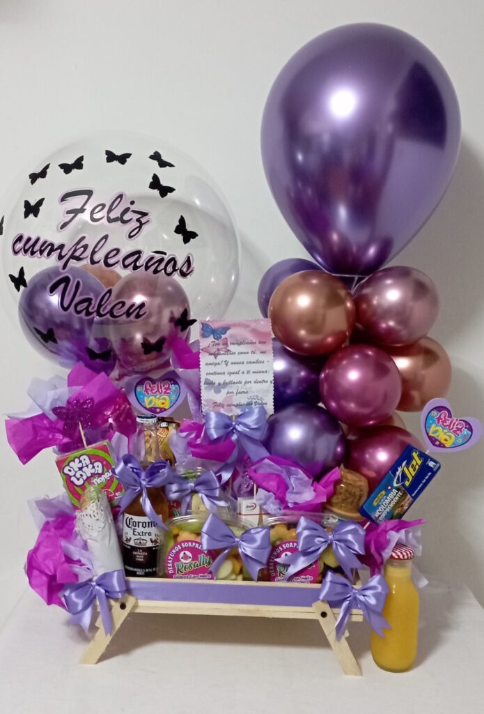 Desayuno sorpresa morada y lila Ref 5007